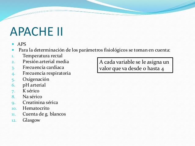 Valoración apache
