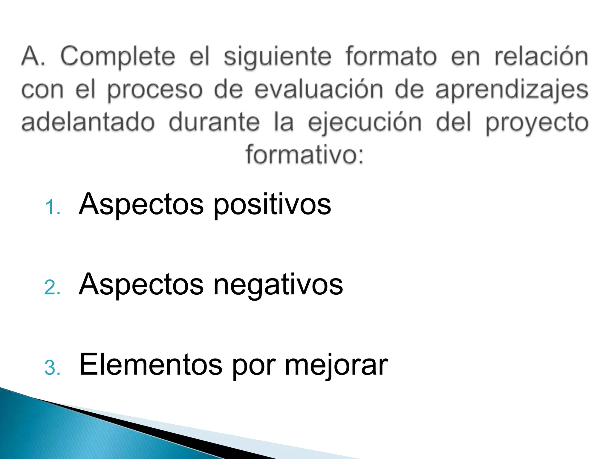 Valoración aspectos positivos y negativos | PPTX | Educational ...