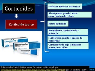 Valoracion de los Corticoides en Dermatologia | PPTX