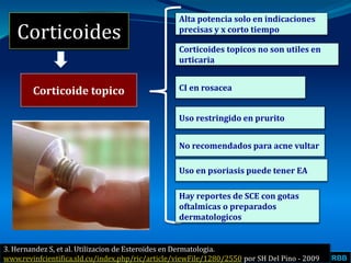Valoracion de los Corticoides en Dermatologia | PPTX