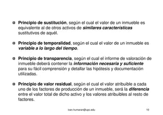 Valoraciones inmobiliarias. método comparación de mercado. ivan humaran ...