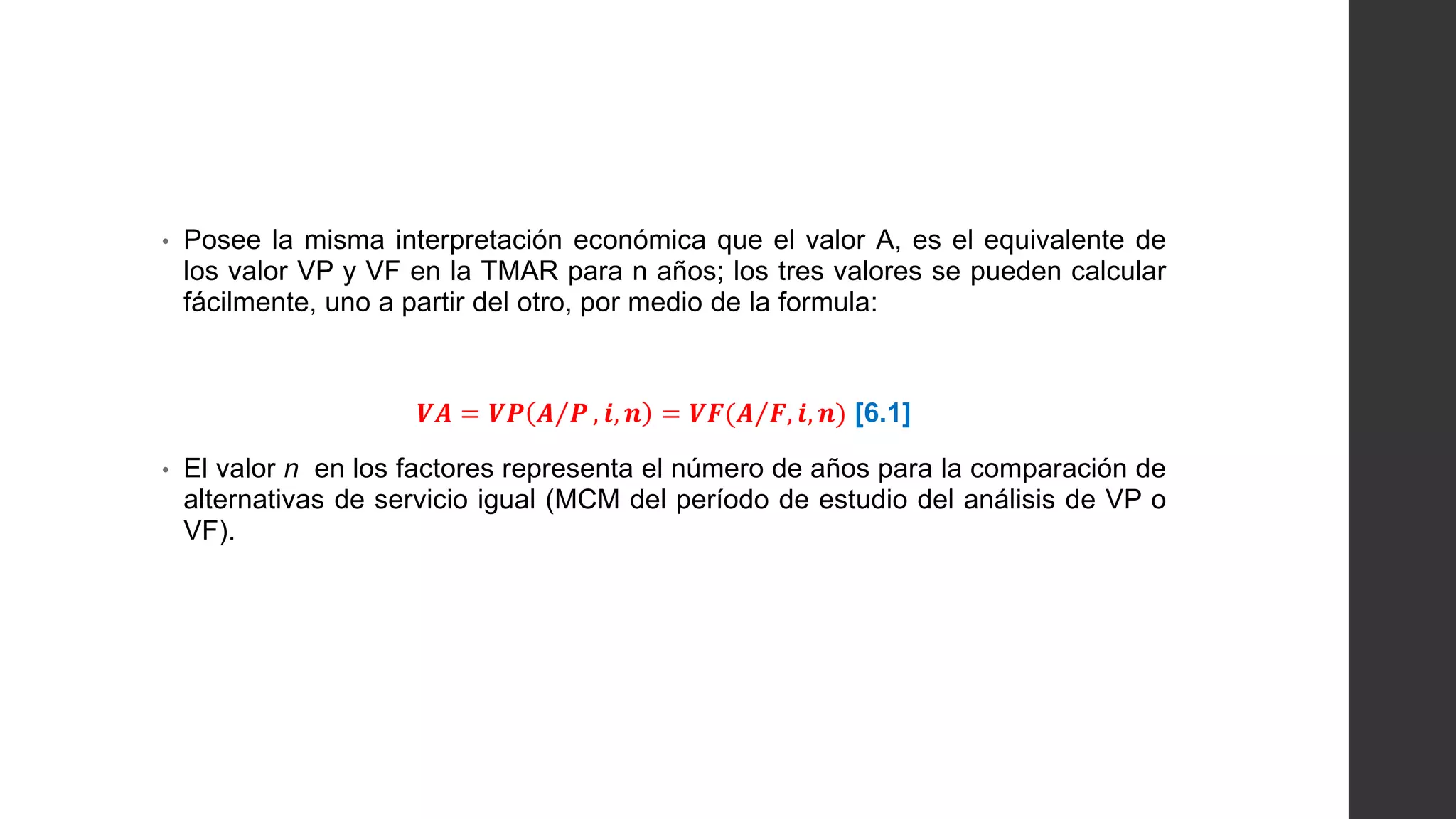 Analisis de valor anual | PPTX