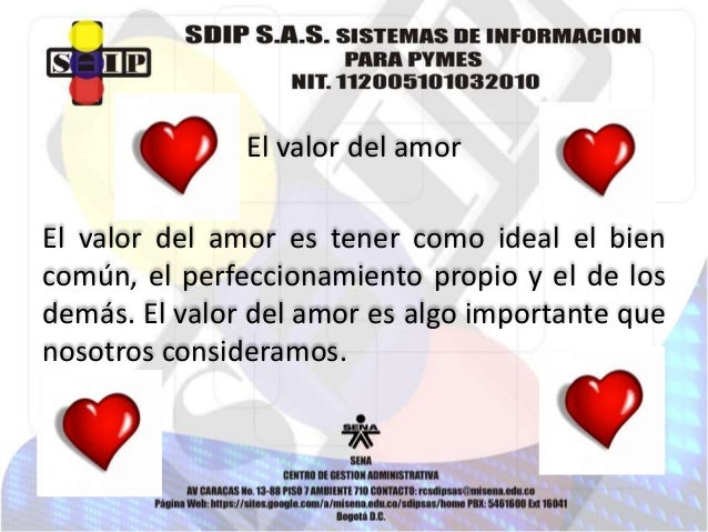 Valor Del Amor