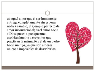 Valor del amor | PPTX