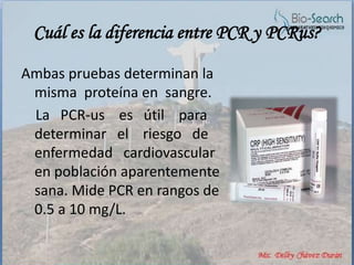 Valor diagnostico de la pcr us | PPTX