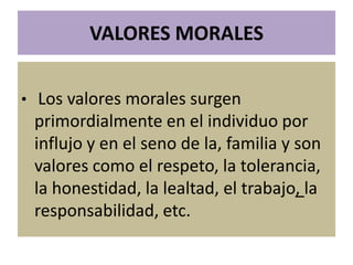 Valores | PPTX