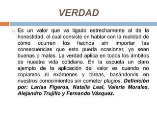 Valores | PPTX