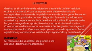 5 VALORES IMPORTANTES PARA LOS NIÑOS | PPTX