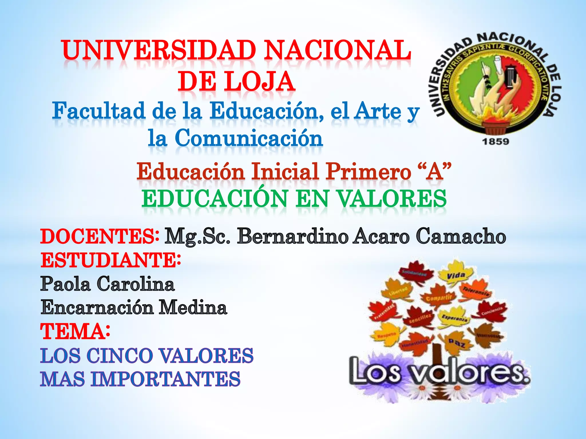 los cinco valores mas importantes en la educación de un niño | PPTX