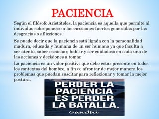 los cinco valores mas importantes en la educación de un niño | PPTX