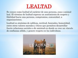 los cinco valores mas importantes en la educación de un niño | PPTX