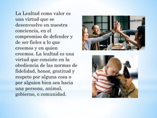los cinco valores mas importantes en la educación de un niño | PPTX