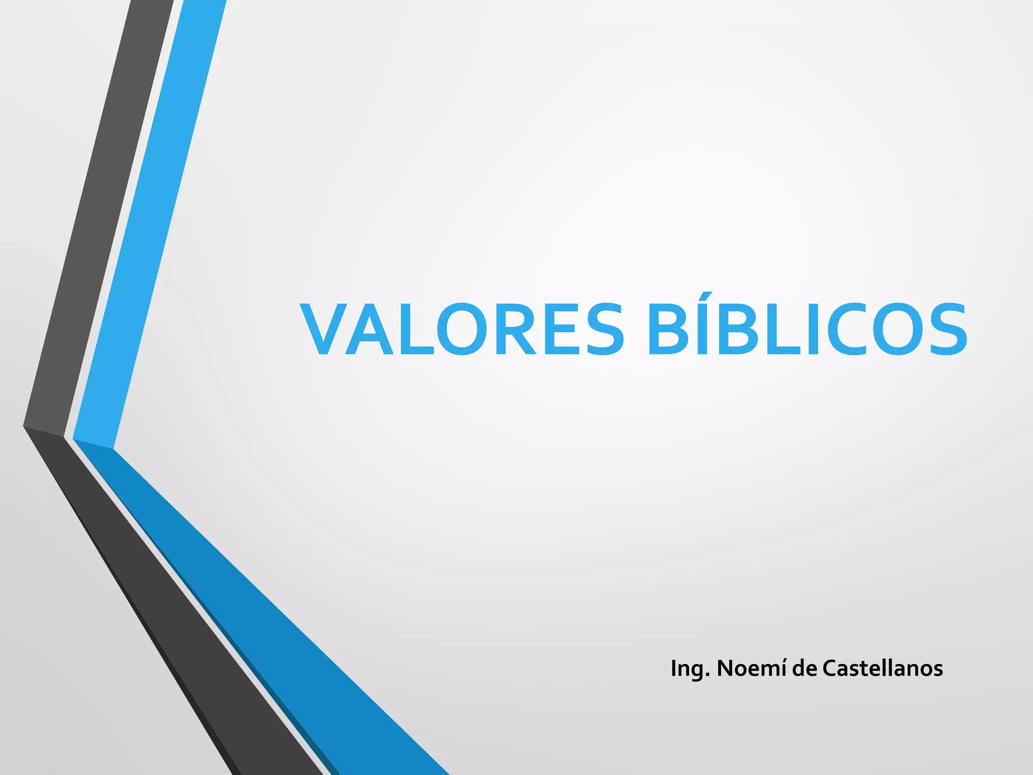 Valores bíblicos | PDF