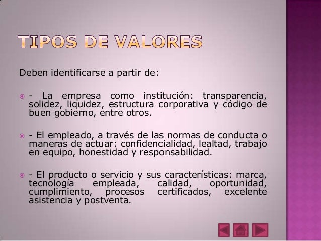 Valores Corporativos