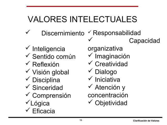 Clarificación de los valores | PPT | Education
