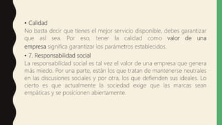 Valores de la empresa 20 10 | PPTX