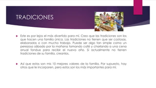 Valores de la familia | PPTX