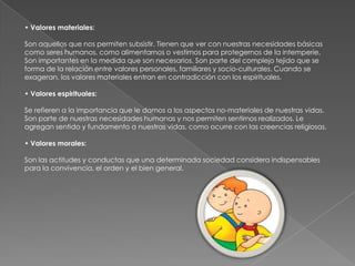 Valores humanos | PPTX
