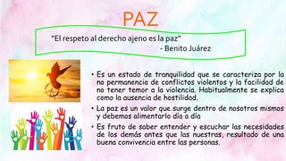Valores Morales- Lealtad, Amistad y Paz | PPTX