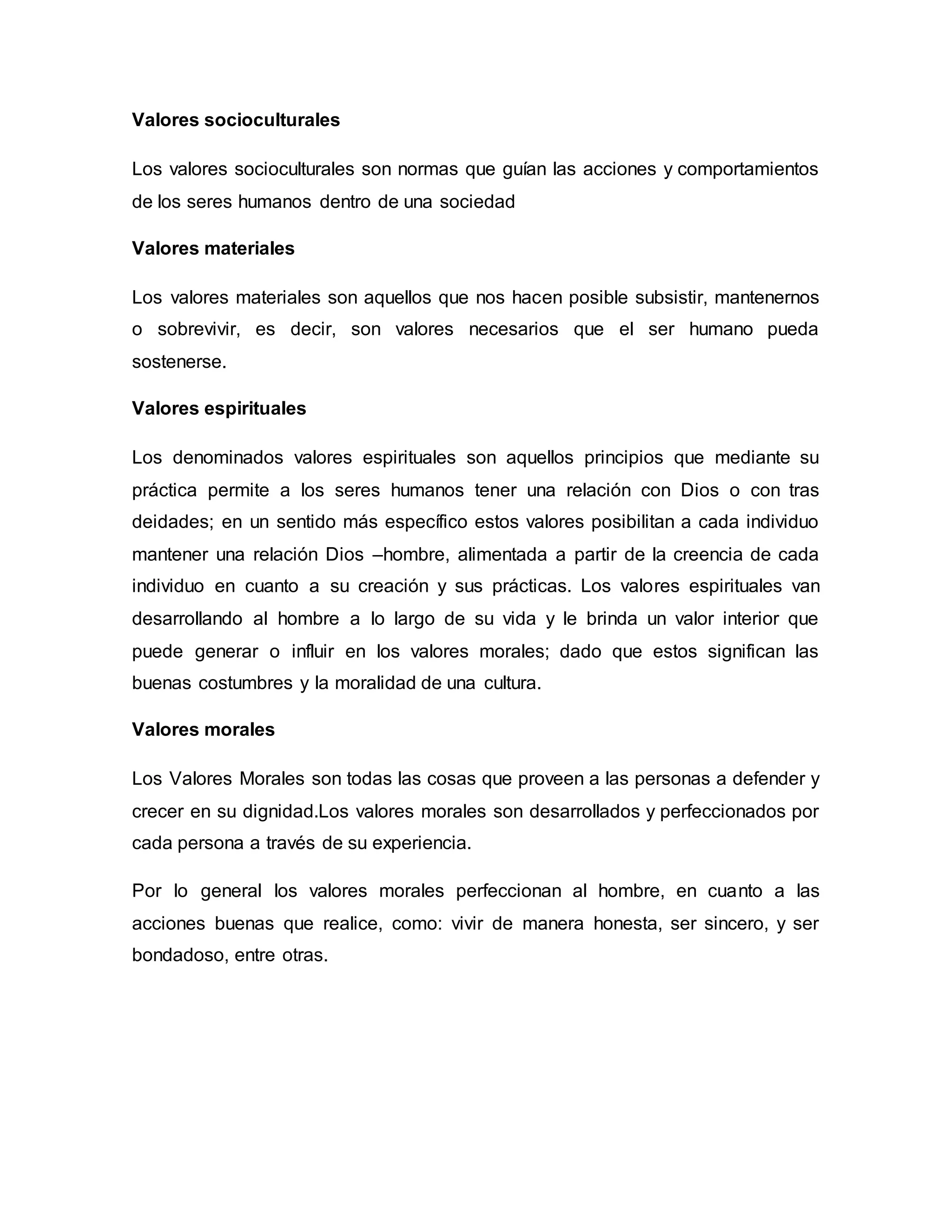 Valores personales | PDF