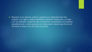 Valores religiosos | PPTX