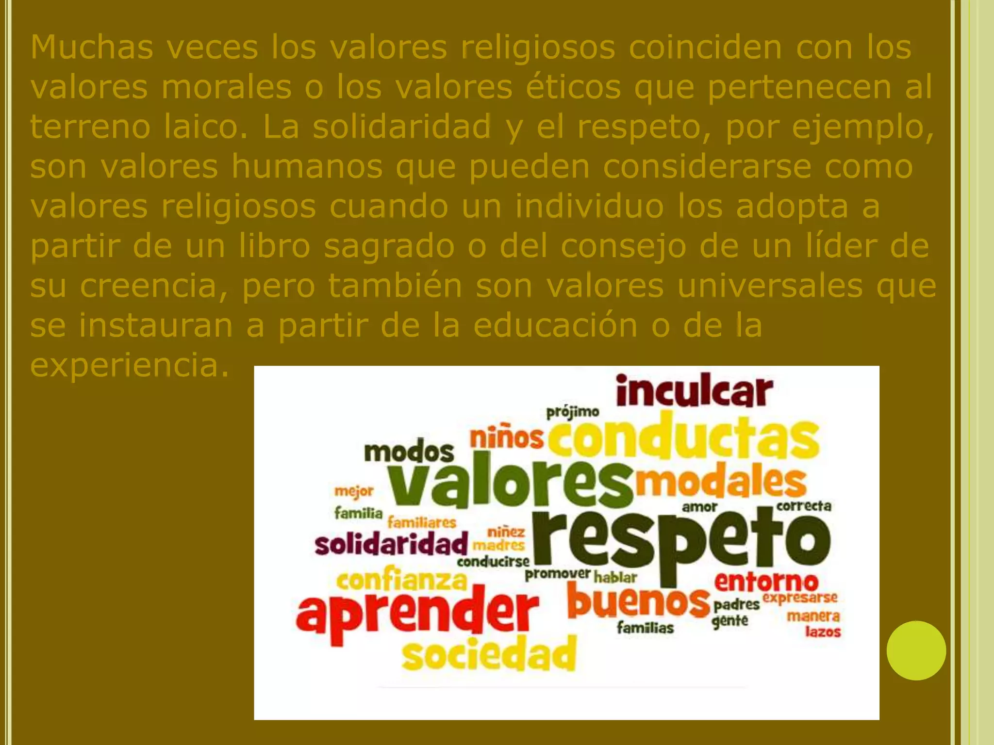 Valores religiosos | PPT
