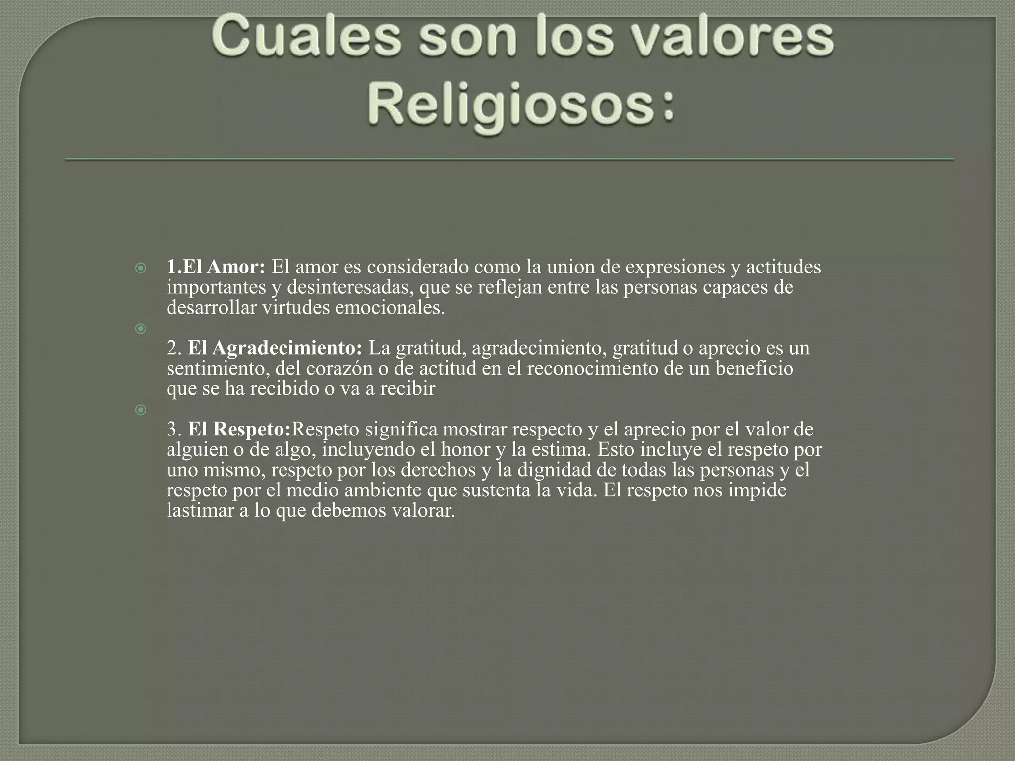 Valores religiosos | PPTX