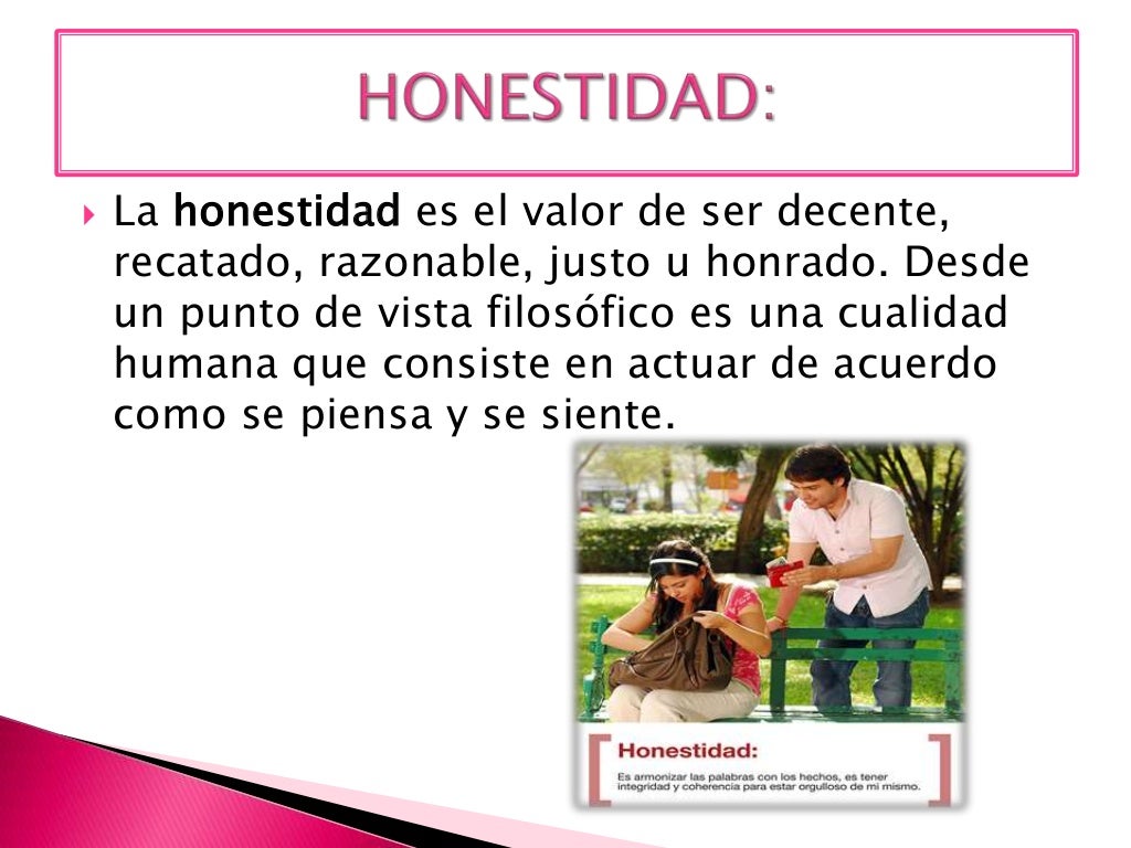 Valor Humano Honestidad
