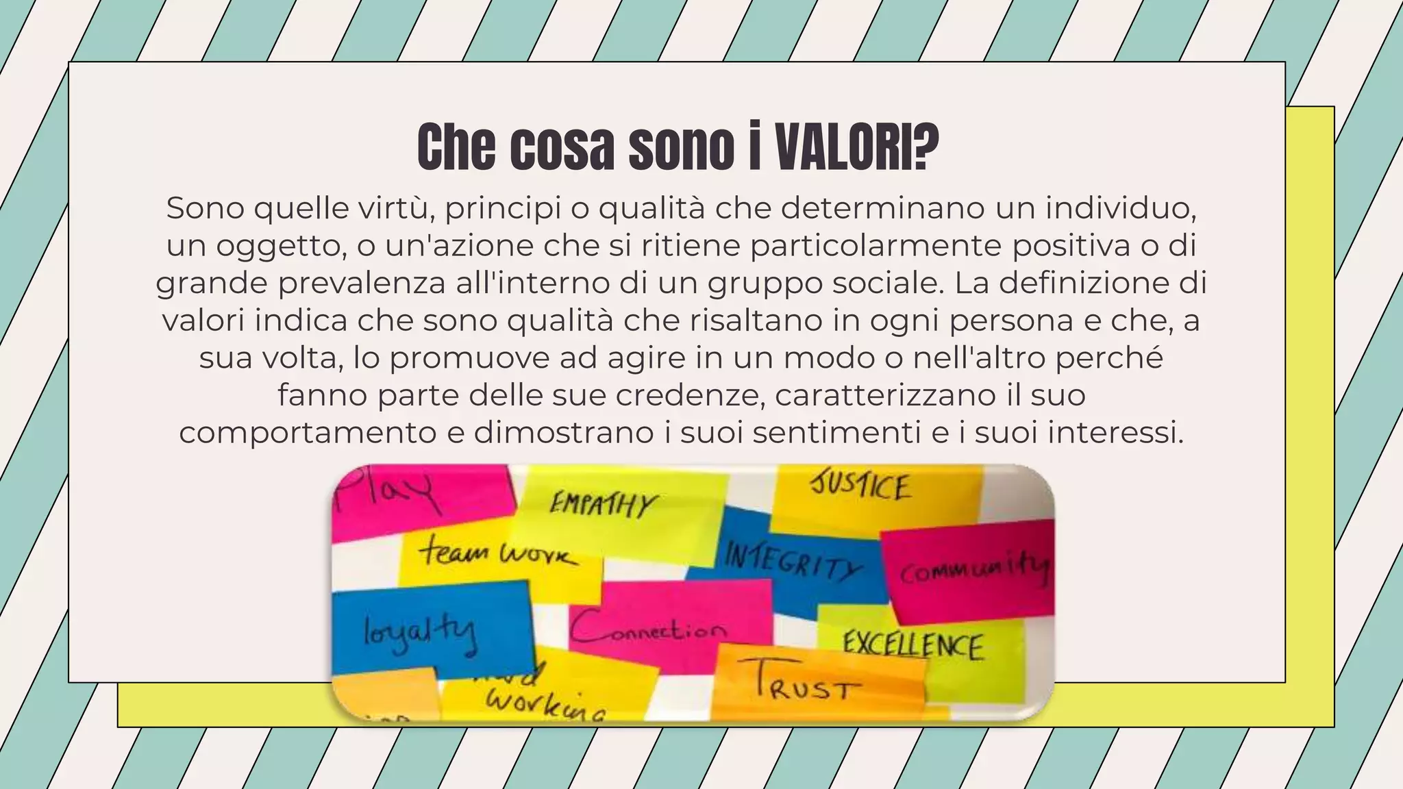 Valori e principi | PPTX