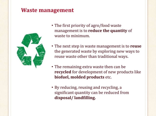 Valorization of Agro-Industrial Waste.pptx | Agriculture | Industries