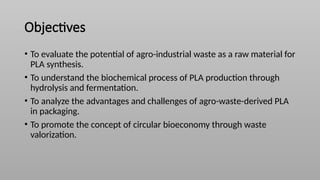 Valorization of Agro-Industrial Waste into PLA for Sustainable ...