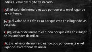 Valor posicional de las cifras | PPTX