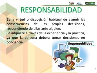 Valores Responsabilidad