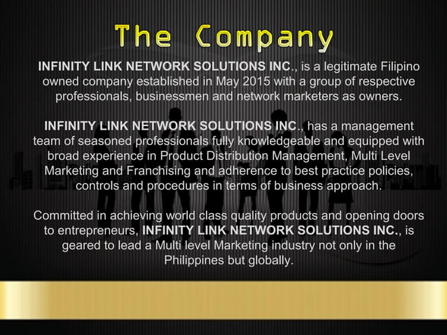 Infinity Link Network Solution Presentation | PPT