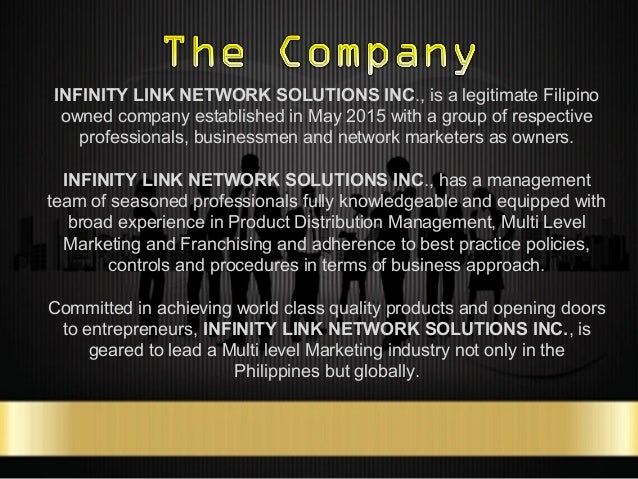 Infinity Link Network Solution Presentation