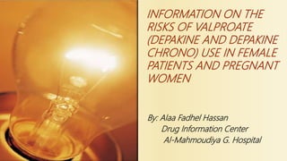 Valproate (depakine) | PPTX
