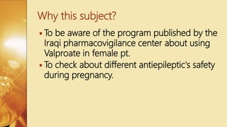 Valproate (depakine) | PPTX