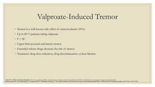 Valproate-Induced Tremor and Parkinsonism | PPTX