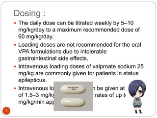 Valproic acid - Pharmacokinetics | PPTX