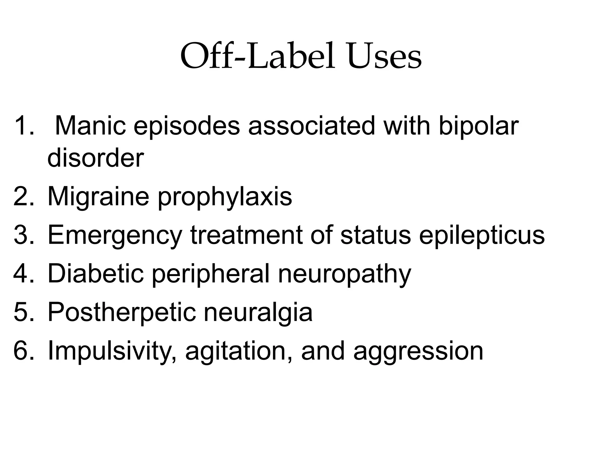 Valproic Acid. (VPA). Antiseizure medication | PPTX