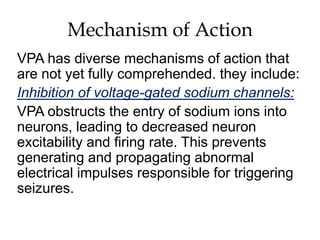 Valproic Acid. (VPA). Antiseizure medication | PPTX