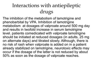 Valproic Acid. (VPA). Antiseizure medication | PPTX