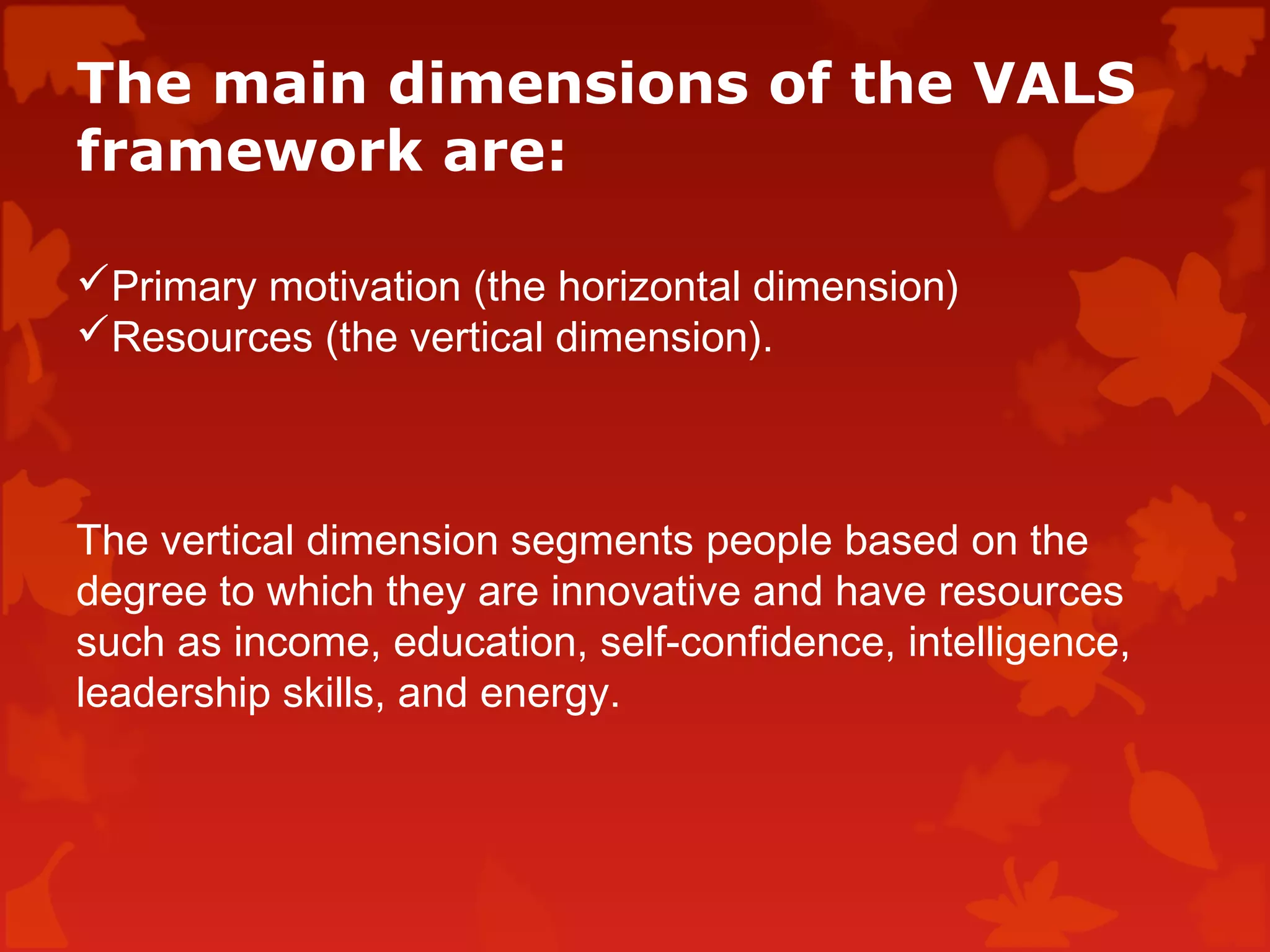 VALS | PPT