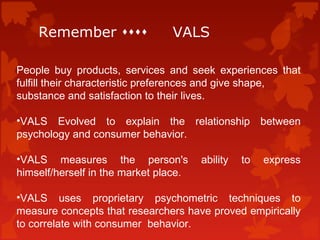 Value,Attitude & Life Styles | PPT