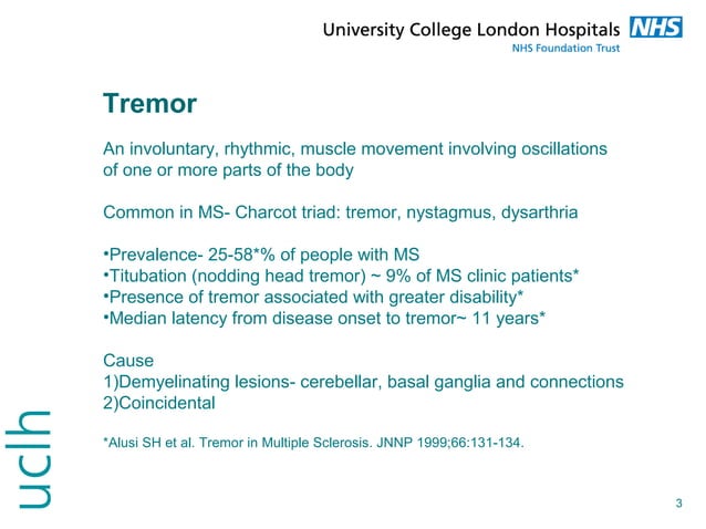 Management of tremor and spasticity in MS | PPT | Physical Therapy ...