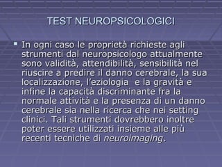 Valtazione neuropsicologica mg | PPT