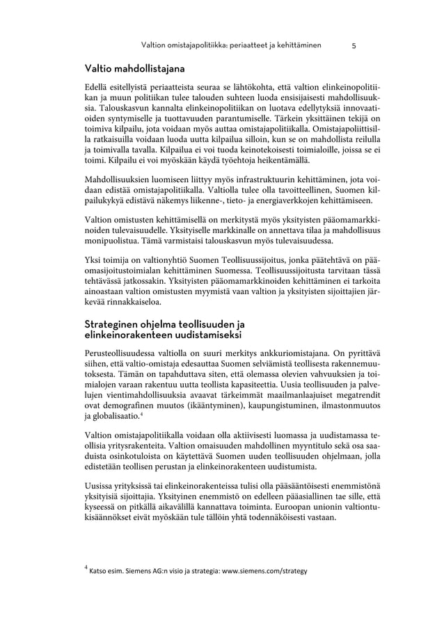 Valtion omistajapolitiikan-periaatteet-ja-kehittaminen | PDF