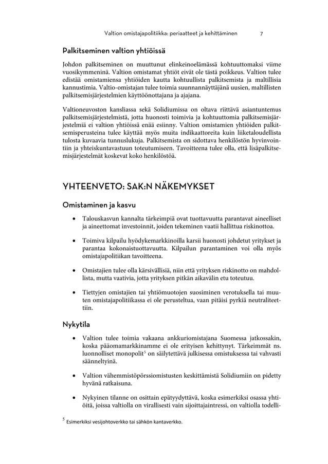 Valtion omistajapolitiikan-periaatteet-ja-kehittaminen | PDF