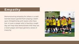 Valuable lessons learned from playing a sport | PDF