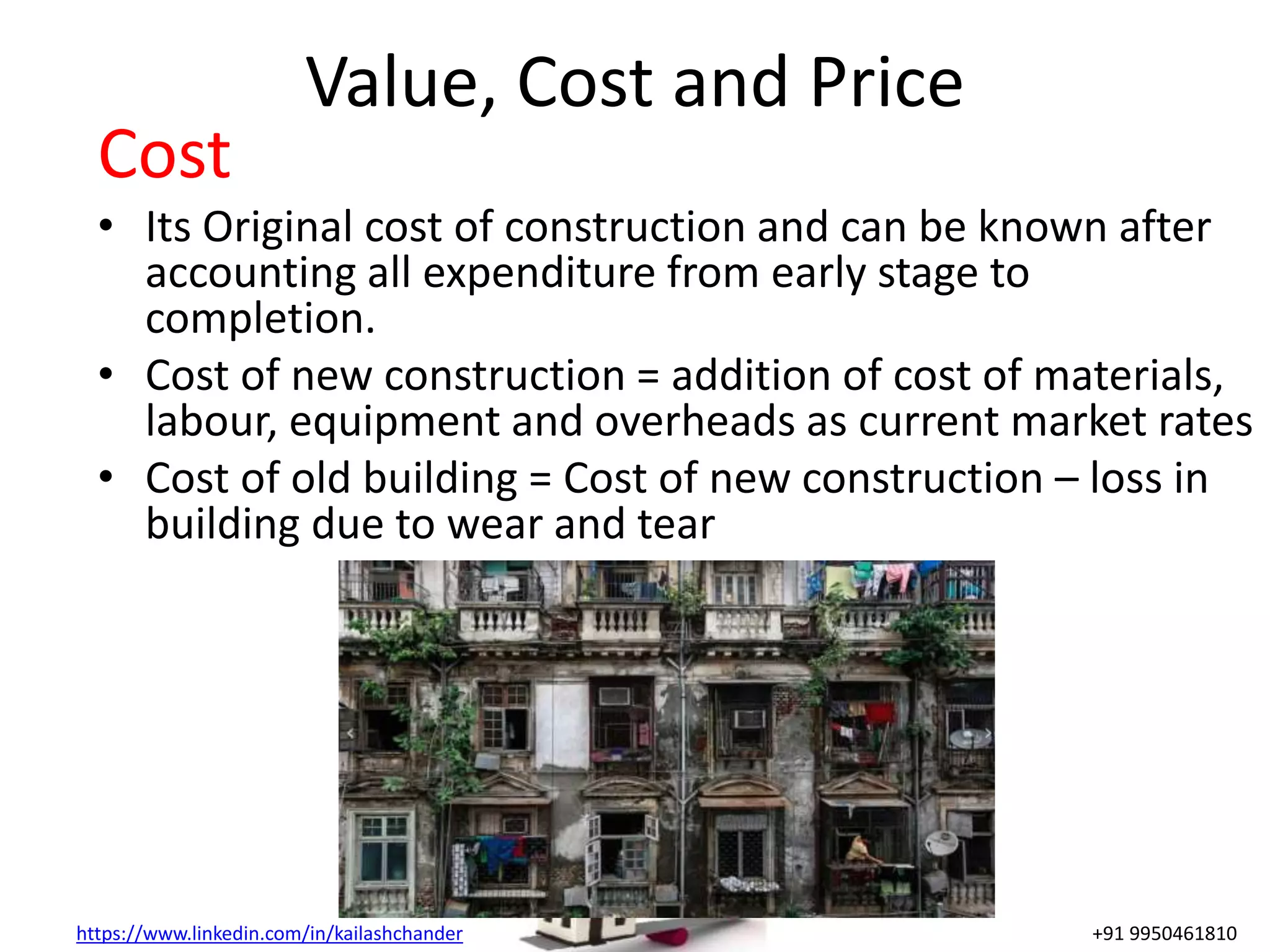 Valuation in Civil Engineering | PPTX